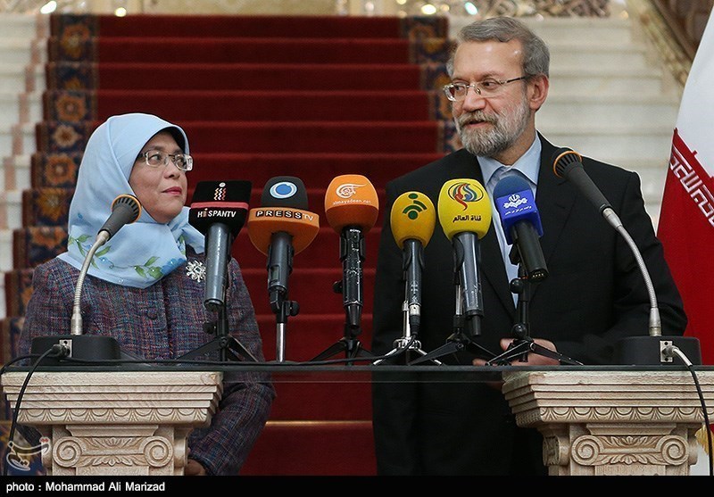 Photos Iranian Singaporean Parliament Speakers Meet In Tehran Photo