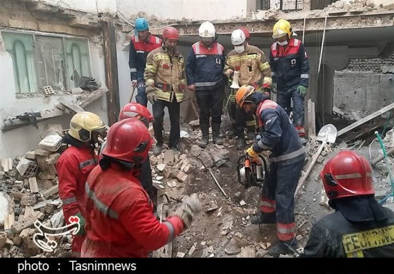 مرگ دلخراش کارگر جوان در مشهد به دلیل ریزش ساختمان در حال بازسازی